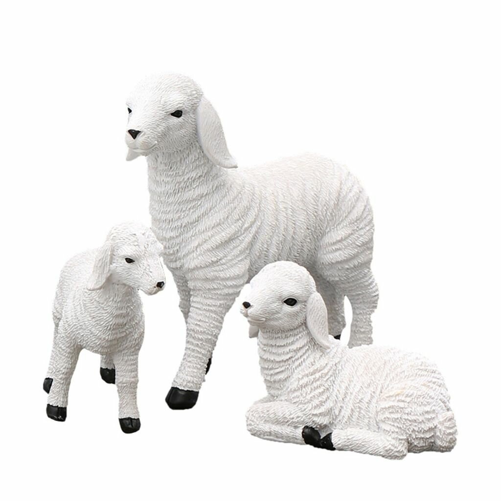 Статуэтки овец из смолы