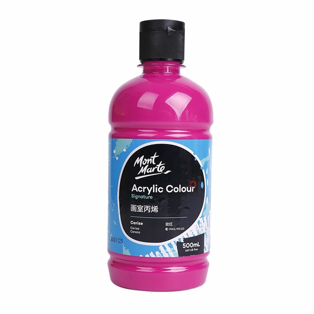 500 мл акриловая краска для стен, водоотталкивающая, малиновая