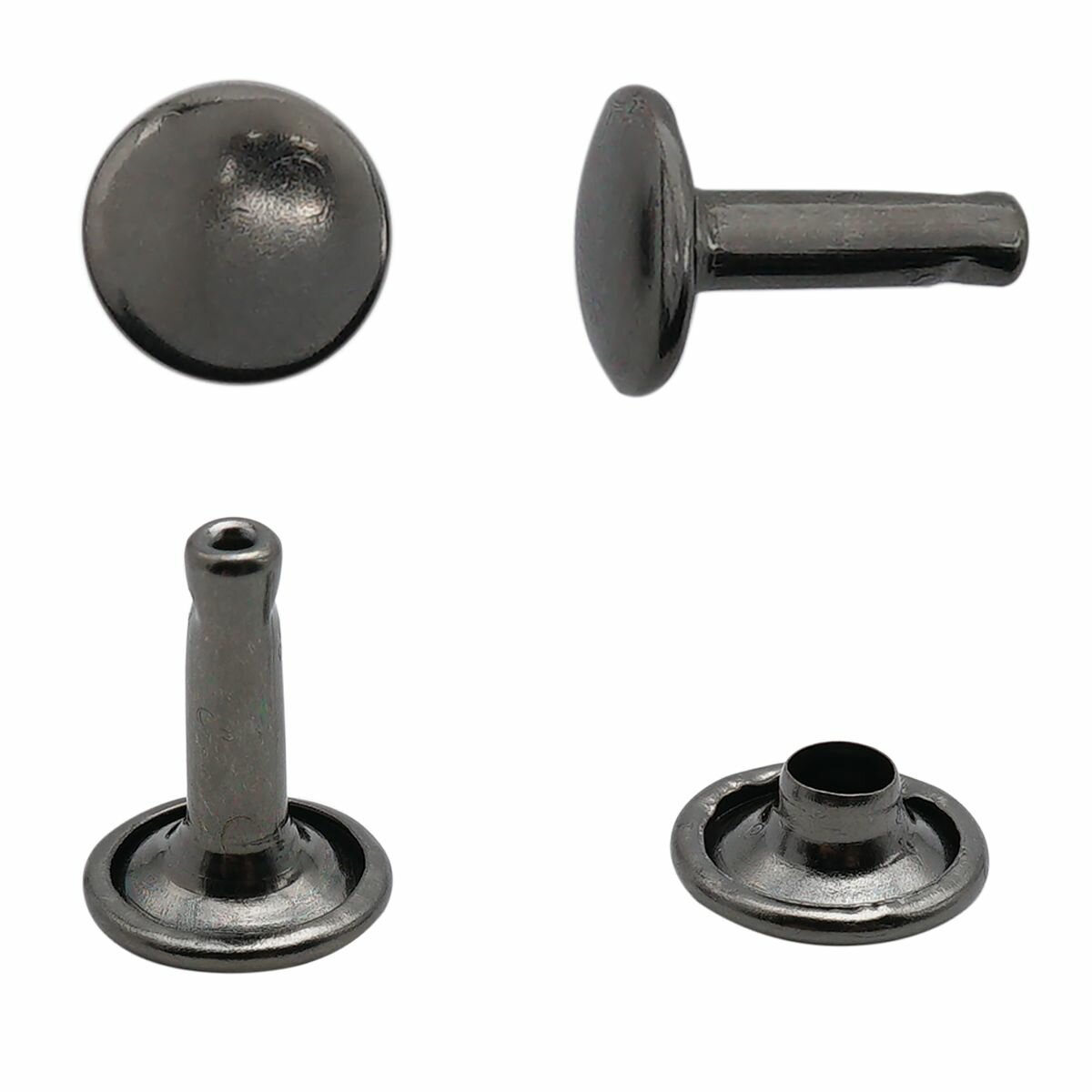 Хольнитен двухсторонний d-9мм h-11мм металл (черный никель)