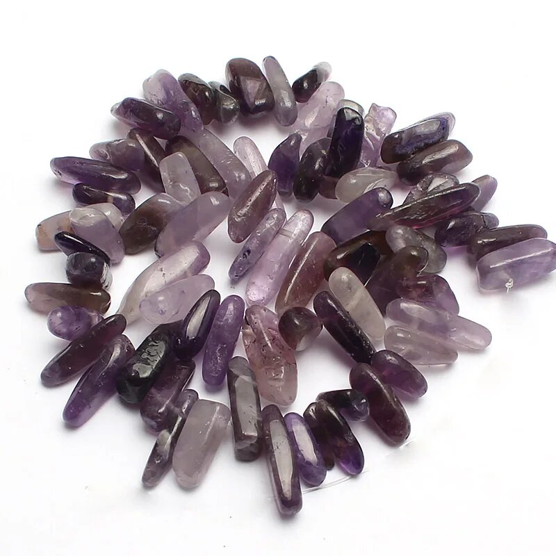 Бусины из полудрагоценных камней GMB724 15-20 мм Фиолетовый, Amethyst