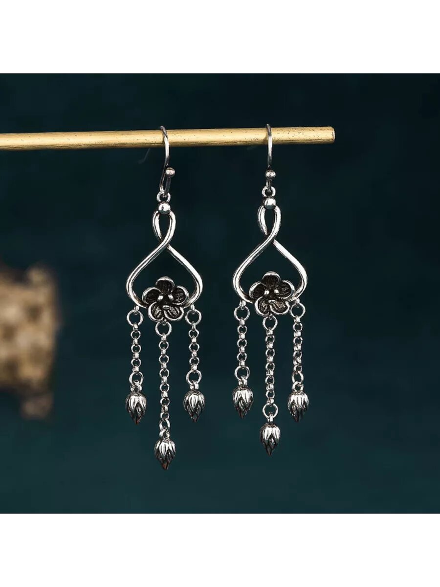 Серьги, стекло, искусственный камень, металл, эмаль