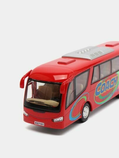 Модель машины KINSMART "Туристический автобус Coach " инерция 1:36