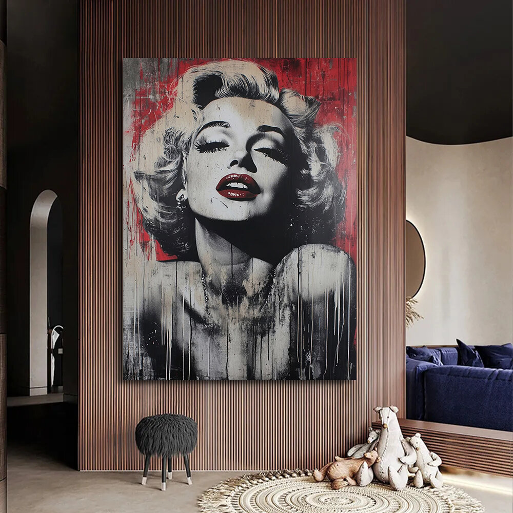 Мерлин Монро, постер девушка, картина красивая девушка, 40х60 см.