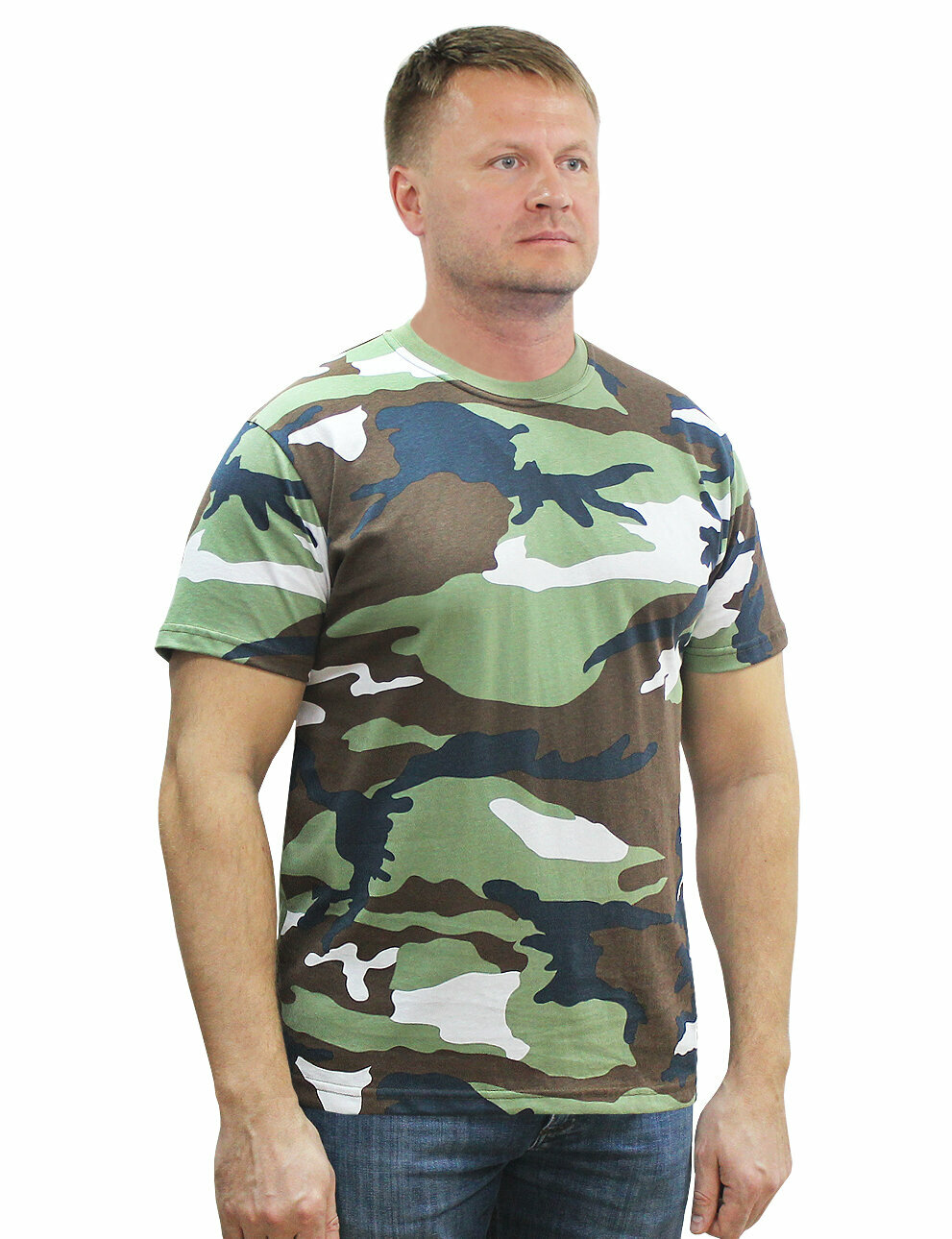 Футболка камуфляжная рыбака охотника