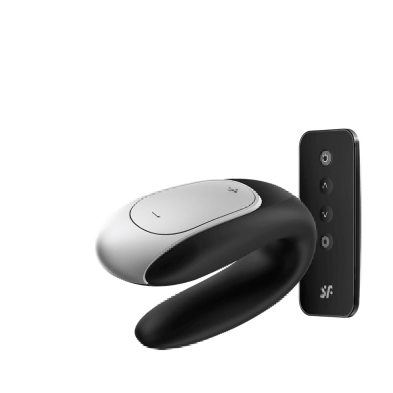 Satisfyer Double Fun (black): Парный вибратор с управлением через приложение и дистанционным управлением