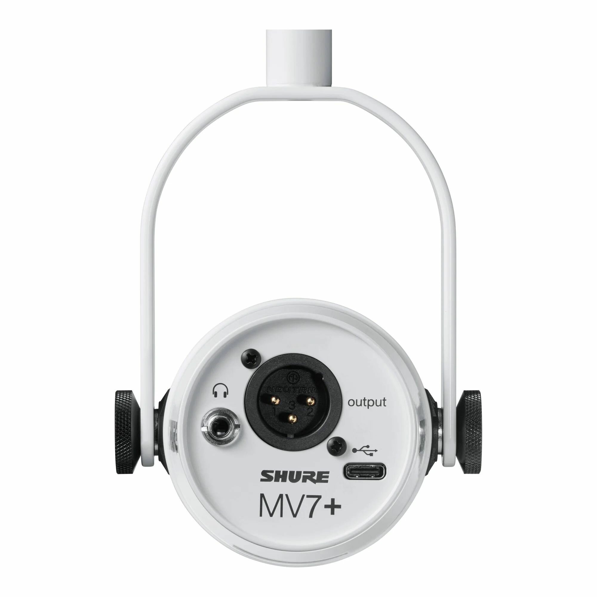 Студийный микрофон Shure "MV7+", динамический, проводной, белый — фото 1