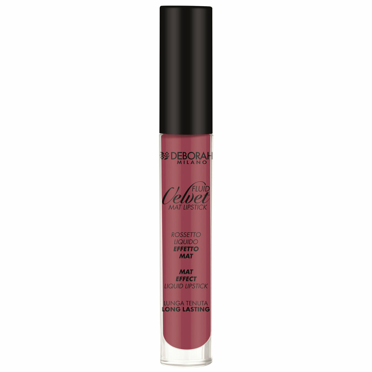 Помада для губ матовая жидкая, Deborah Milano, Fluid Velvet Mat Lipstick, тон 15 лиловый, 4.5 г