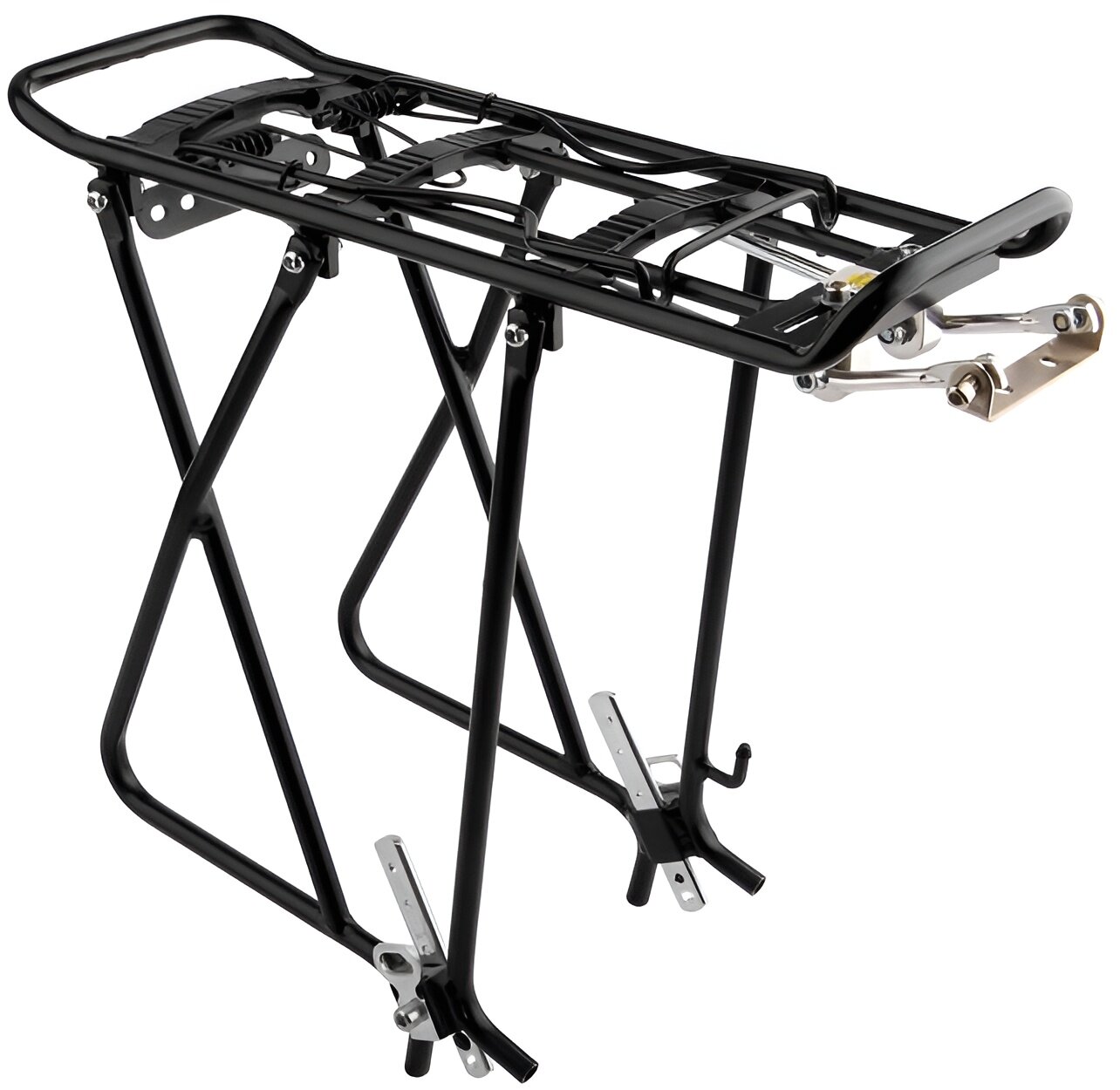 Багажник 24-28д, AL, регулируемый, универсальный, KW-622-02, черный