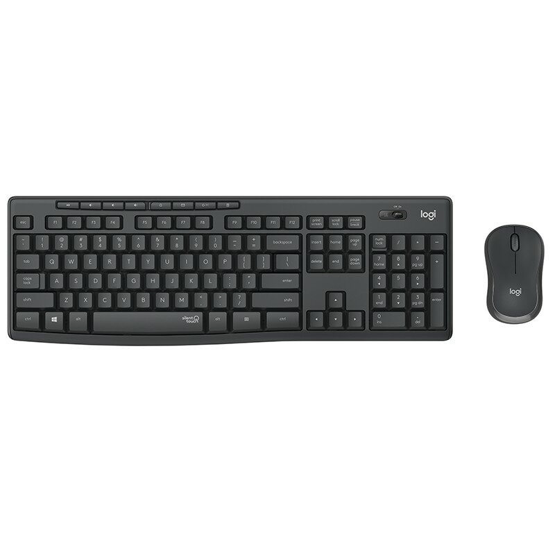 Комплект комбинированная беспроводная клавиатура и мышь Logitech MK295, черный, с беспроводным приемником 2,4 G