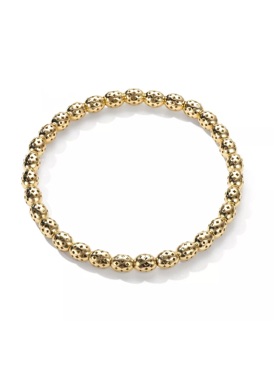 Браслет, серебро, 925 проба, золочение