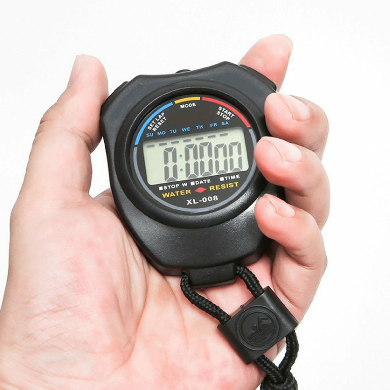 Электронный секундомер, многофункциональный портативный спортивный секундомер, таймер с цифровым экраном для бейсбола, плавания