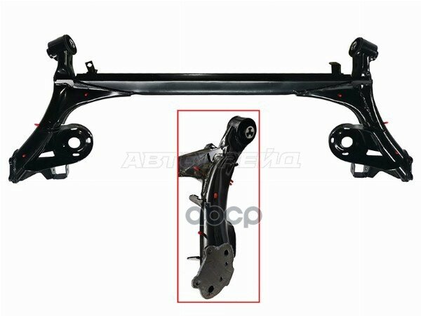 Балка задняя (Тормоза барабанные) Skoda Rapid 12-20 / Volkswagen Polo 09-22 Sat арт. ST-VWP6-802-A0