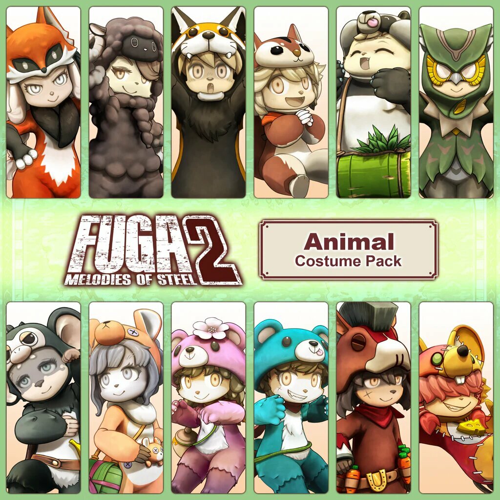 Дополнение Fuga: Melodies of Steel 2 - Animal Costume Pack, цифровое издание PlayStation 4 и PlayStation 5, регион Турция / код пополнения баланса