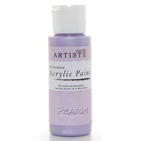 Акриловая краска docrafts "Artiste", перламутр, сиреневая, 59 мл