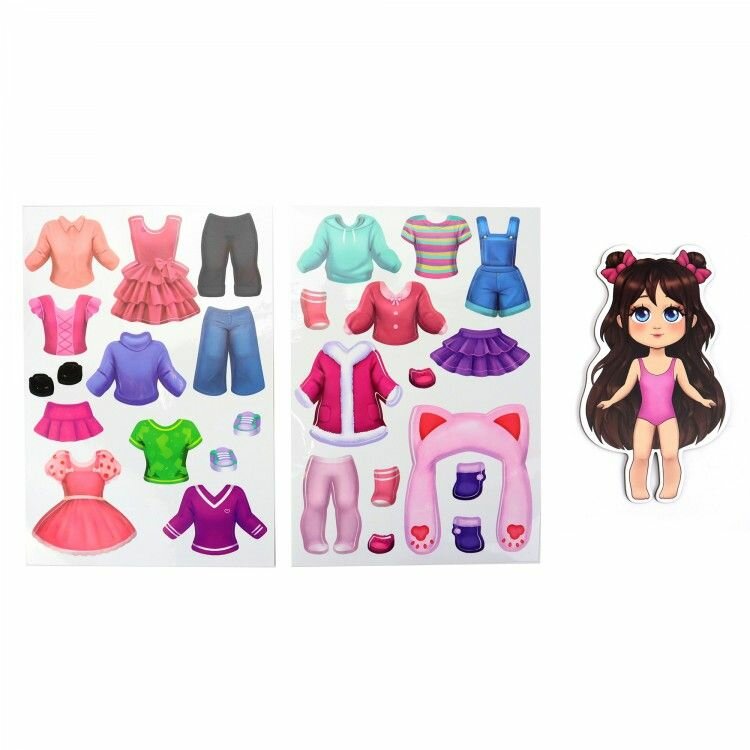 Обучающая игра ND Play "Модница", кукла-одевашка (308613)