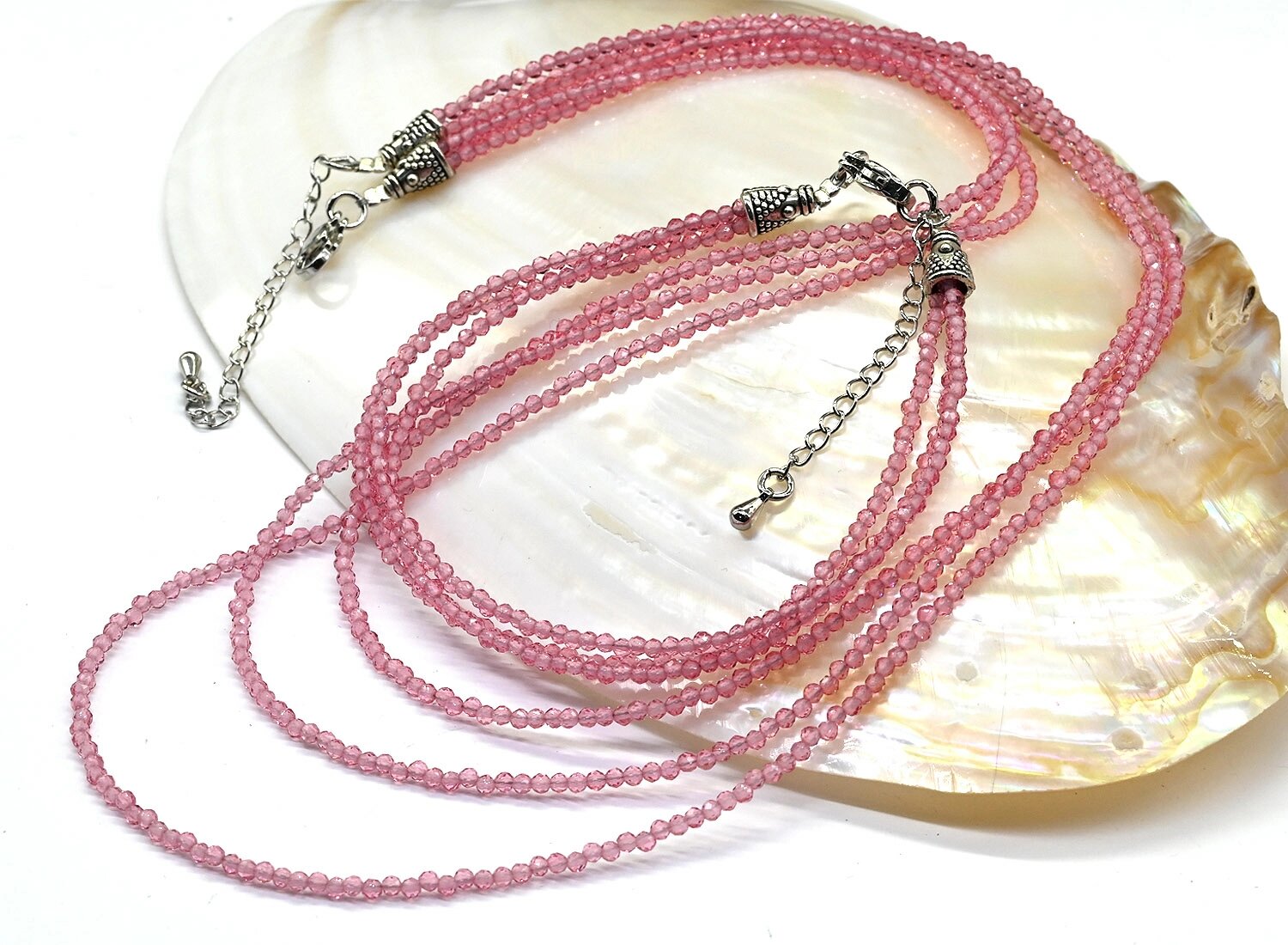 Комплект бижутерии: колье, шпинель