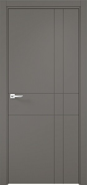 Межкомнатная Дверь Verda Севилья 02 Софт Графит Глухая 2000х600мм (Полотно 1шт) / Верда.