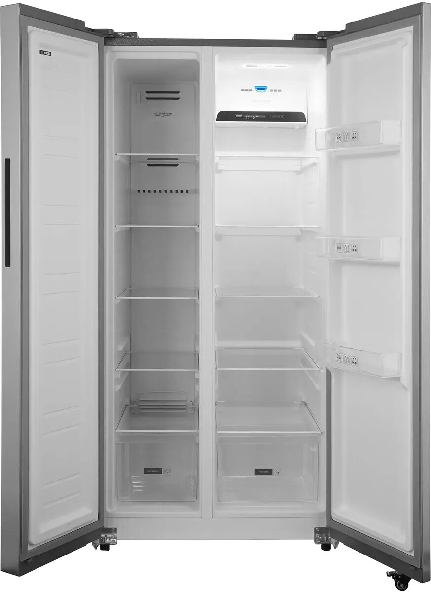 CS45082F нерж сталь / Холодильник двухкамерный Hyundai CS45082F Side by Side, нержавеющая сталь