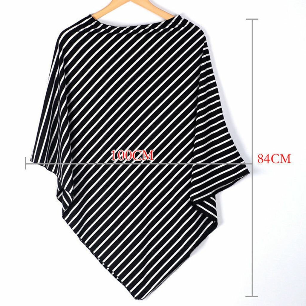 Комбинезон для грудного вскармливания, дышащий хлопок, шаль, закрывающая стыд, шарф, комбинезон вскармливания -белые полоски на черном фоне