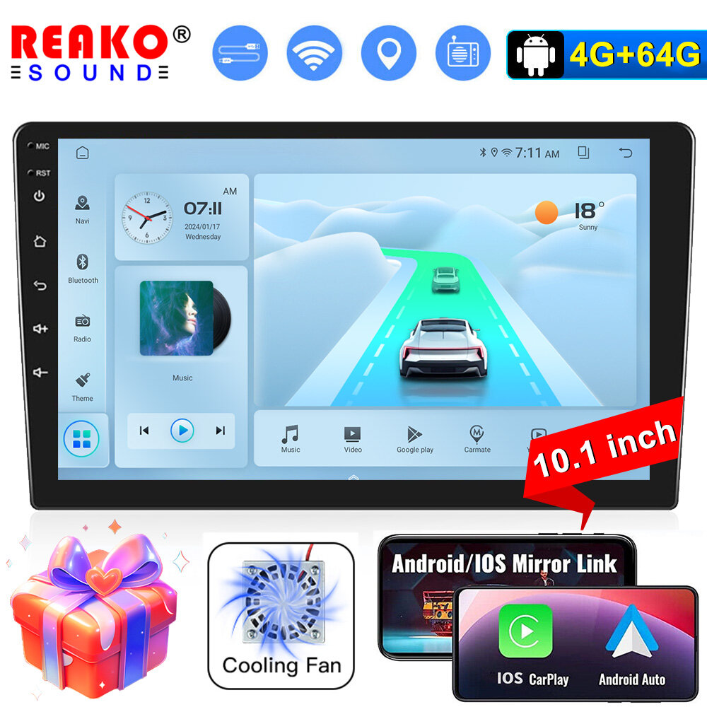 Автомагнитола KRANN с камерой, android 13 с кулером, 2 din, дюймов, сенсорная с GPS. Магнитола андройд сенсорная 2 дин 10 дюймов с навигацией