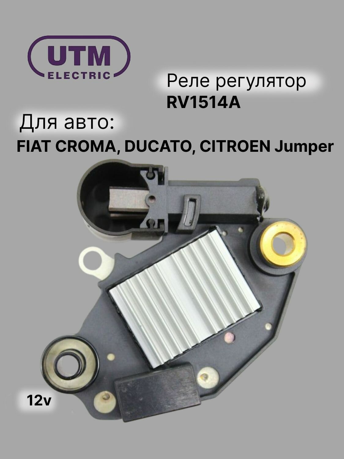 Реле регулятор генератора FIAT CROMA, DUCATO, CITROEN Jumper (RV1514A)