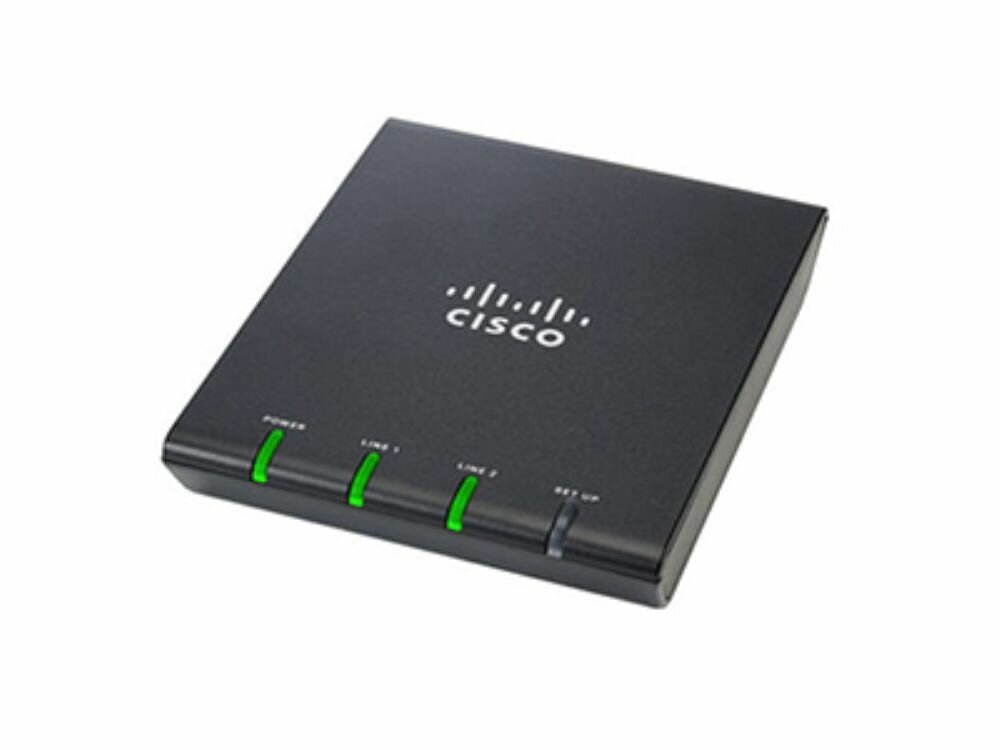 Голосовой шлюз Cisco ATA187-I1-A, аналоговый, 2 LAN-порта, G.711/G.729/G.729A