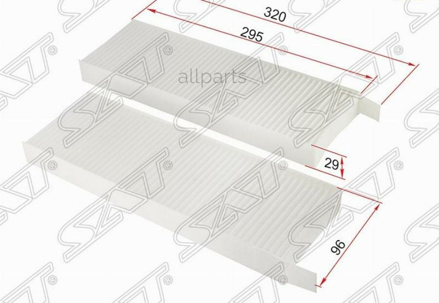 SAT ST-6447. XF Фильтр салонный Citroen Berlingo 08- / C4 Picasso 07-18