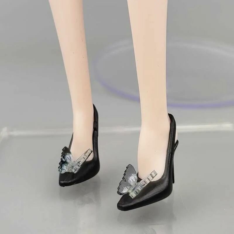 1 пара туфель на высоком каблуке для куклы Барби