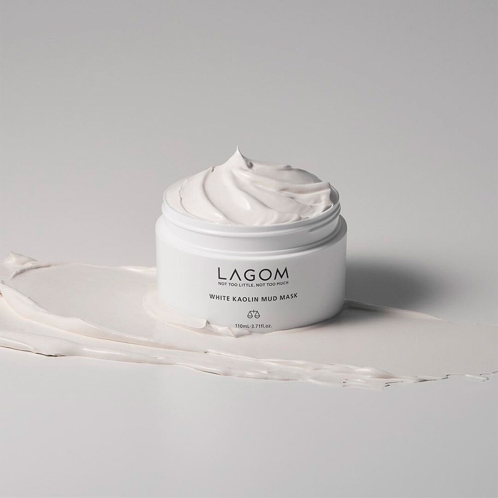 Отшелушивающая глиняная маска Lagom White Kaolin Mud Mask 110 мл