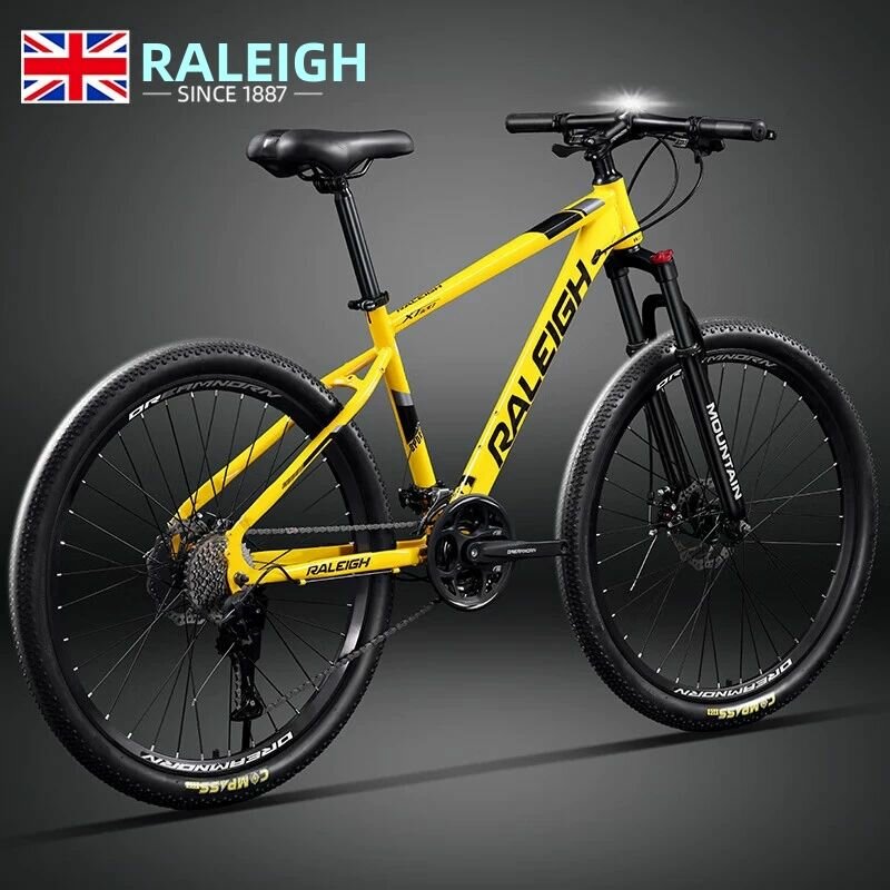 RALEIGH Велосипед Горный, Туристический, RALEIGH Серия Black Knight; 21 скорости; Рама из высокоуглеродистой стали; горный