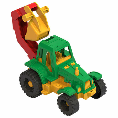 2 шт. Трактор игрушечный с ковшом "Ижора", пластиковый, 20,8x11,1x11 см, нордпласт, 150