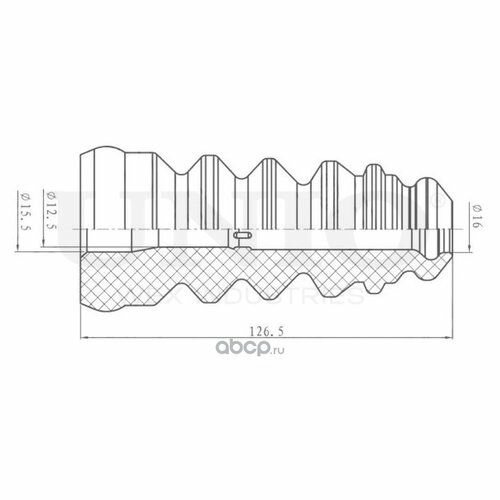 Отбойник заднего Амортизатора UNIO DUC40003