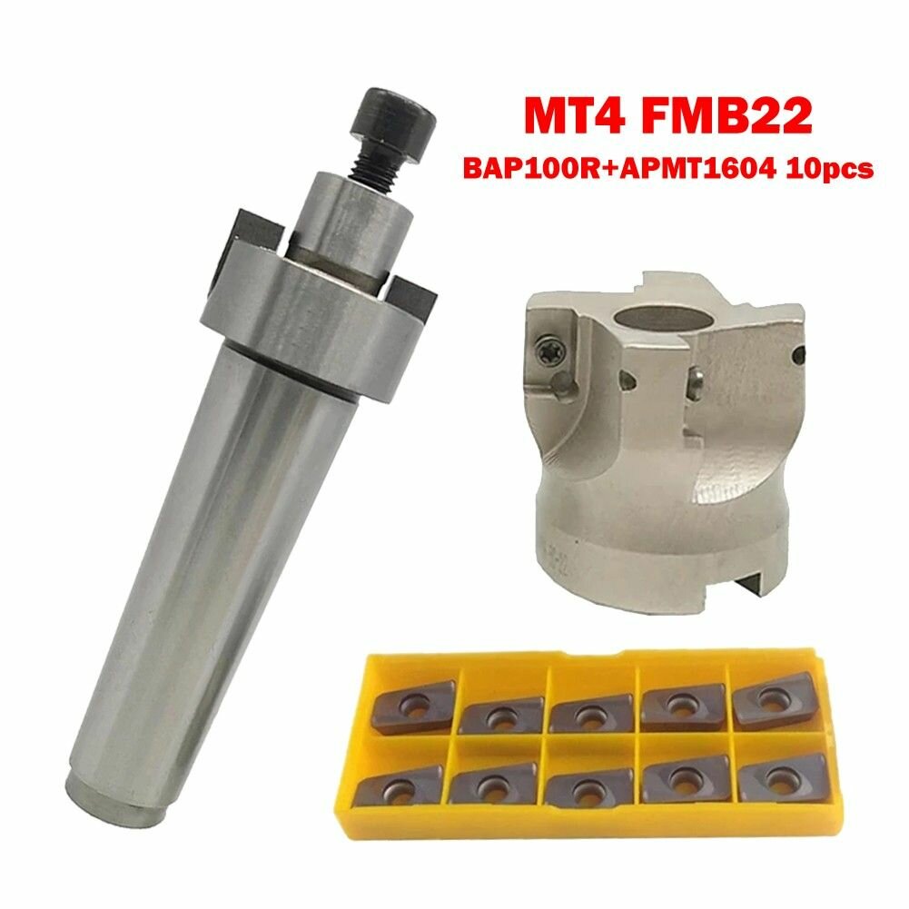MT4 FMB22 Хвостовик 400R 50 мм Торцевая фреза с ЧПУ 4T APMT1604 Твердосплавные пластины