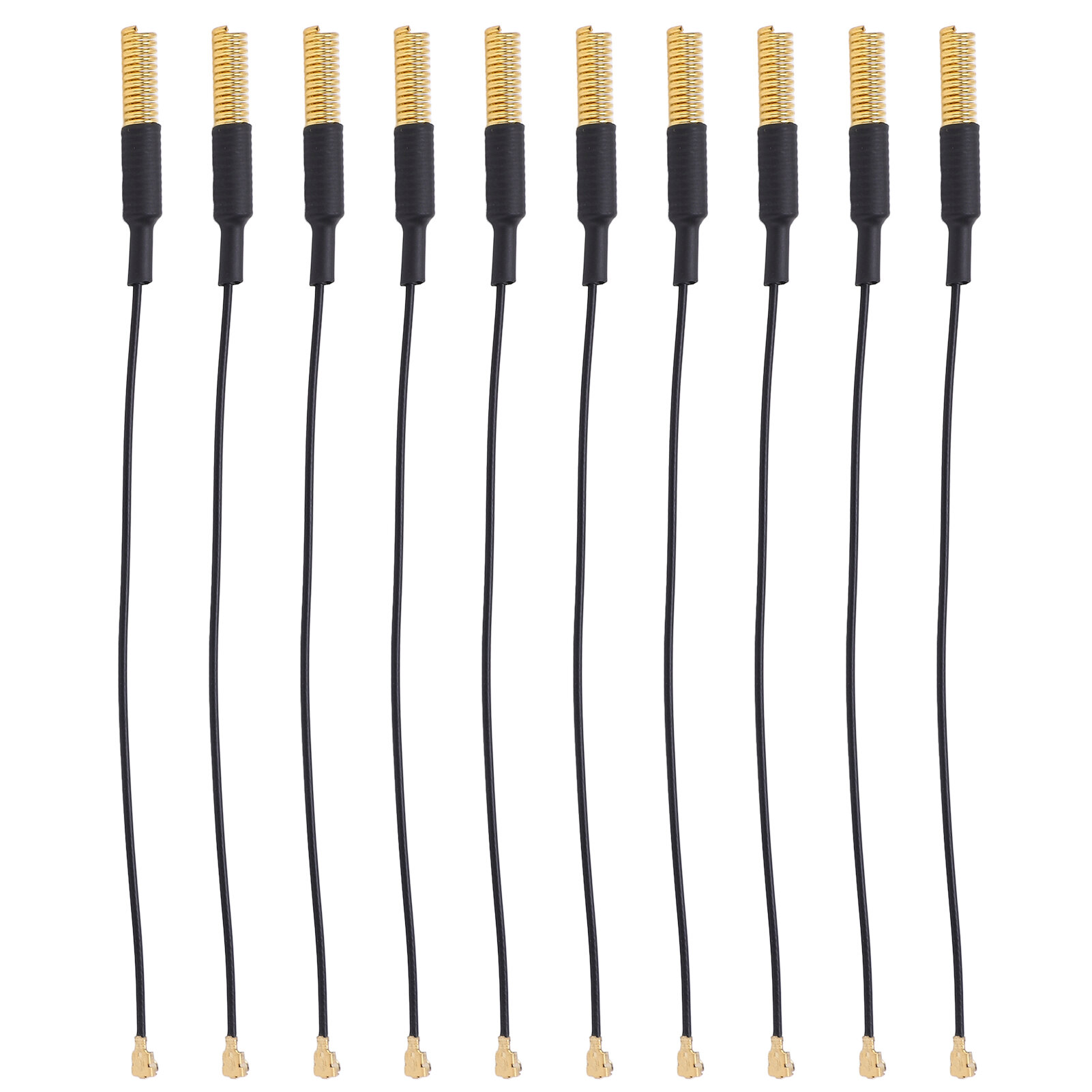 Антенна 433 470 МГц пружинная с IPEX, чистая медь, 10 шт.