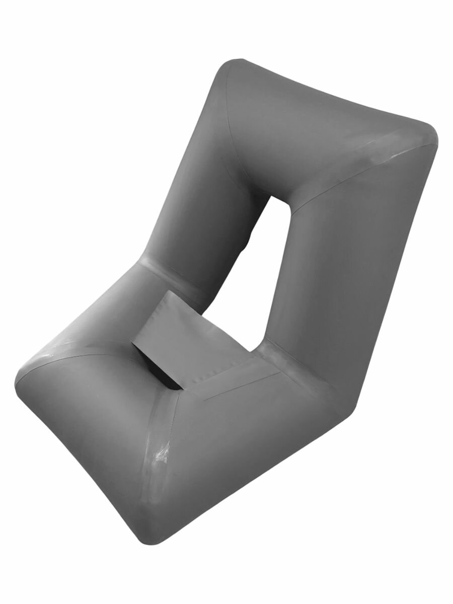 Кресло надувное в лодку ПВХ, серый