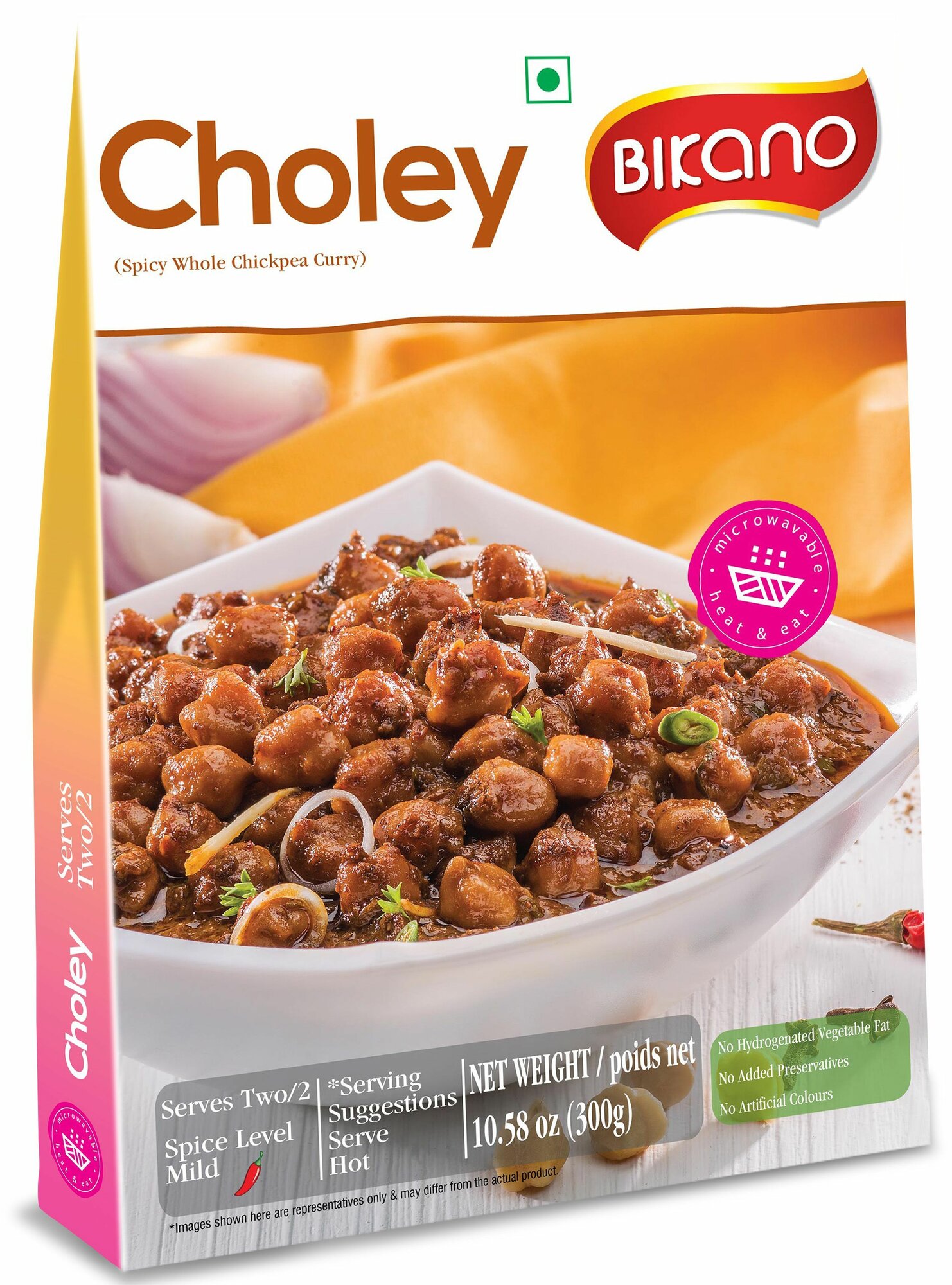 Готовое блюдо нут с пряностями в соусе карри Чоли (CHOLEY) 300 гр, индийское, восточное