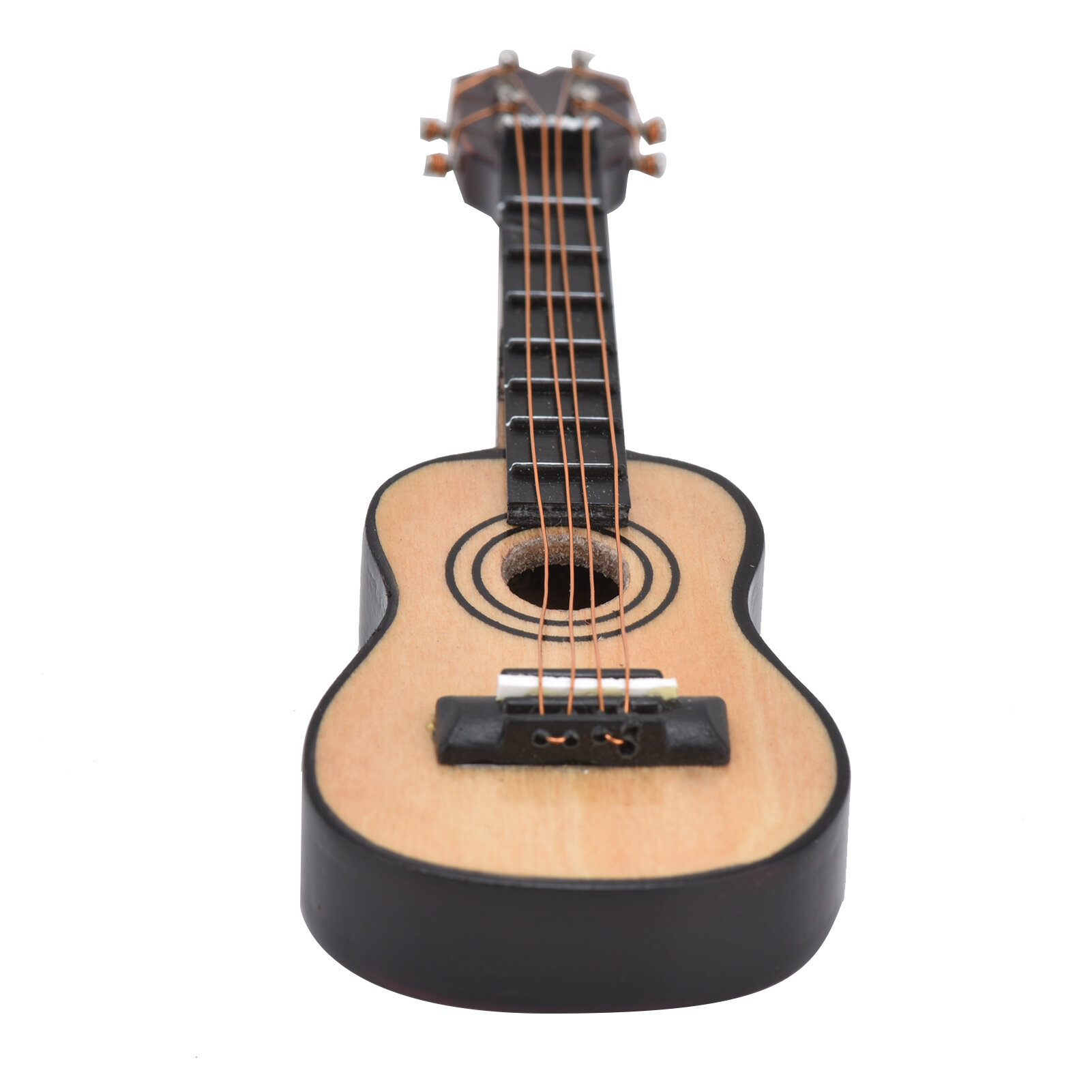 Миниатюрная деревянная гитара для кукольного домика в масштабе 1/12. Миниатюрная модель гитары для демонстрации в кукольном домике. Аксессуары для кукольного домика. Классическая гитара.