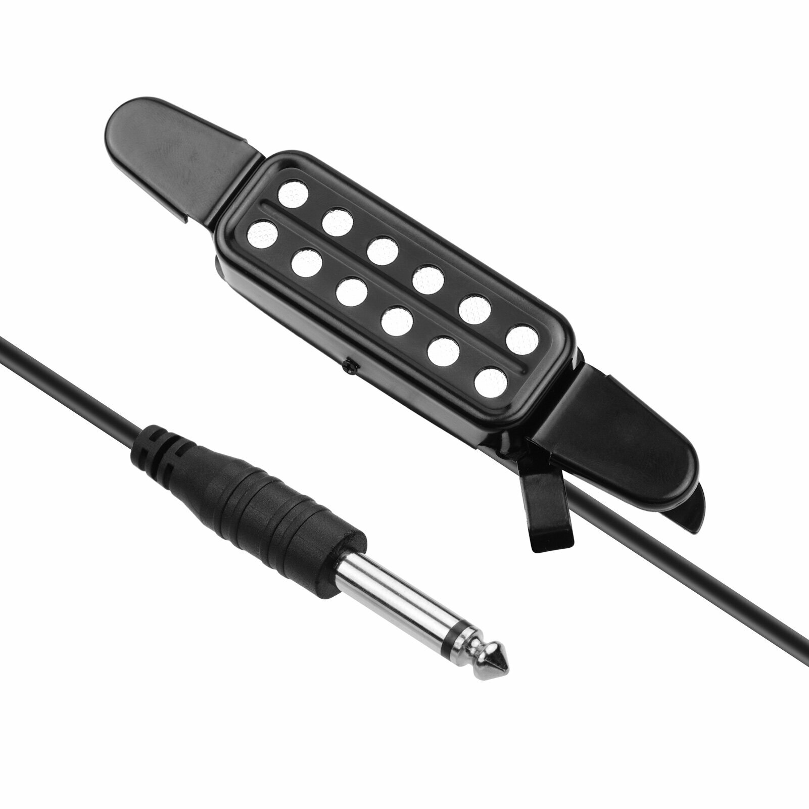 Звукосниматель для акустической гитары, гитарный звукосниматель с клипсой, преобразователь, инструментальный звукосниматель с разъемом 1/4 дюйма, кабель 2,9 метра