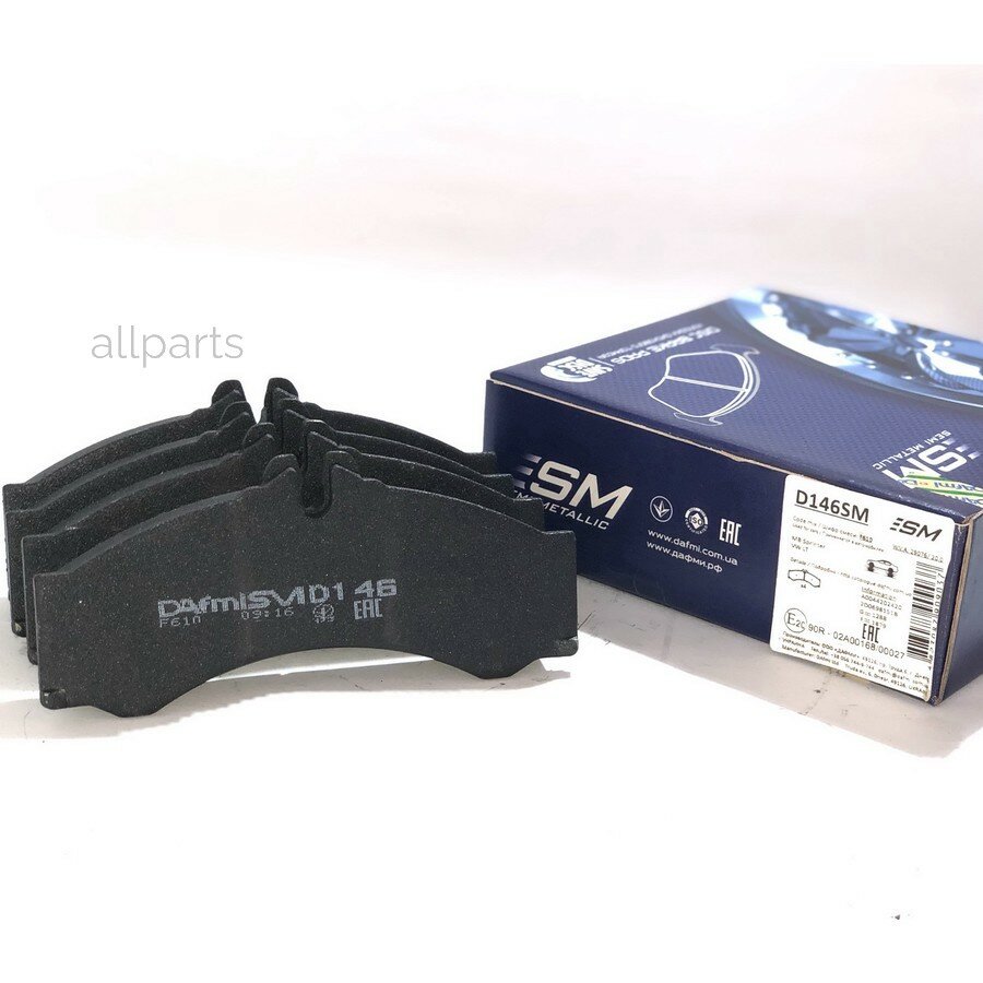 DAFMI D146SM Колодка торм. передн/задн D146SM "Semi Metallic" к-т MB Sprinter Classic