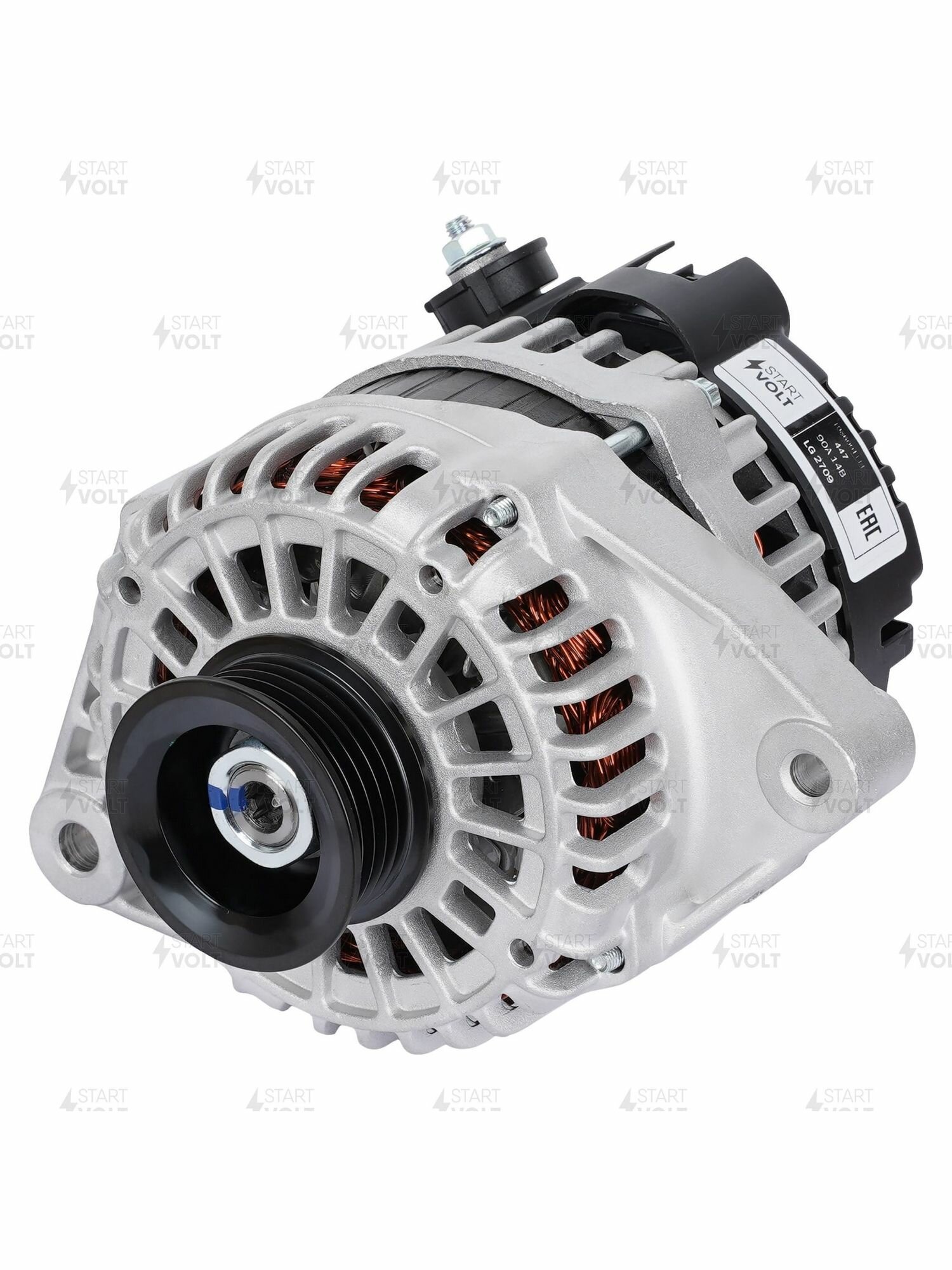 Генератор StartVolt LG2709, для Geely MK, передний, серый/черный