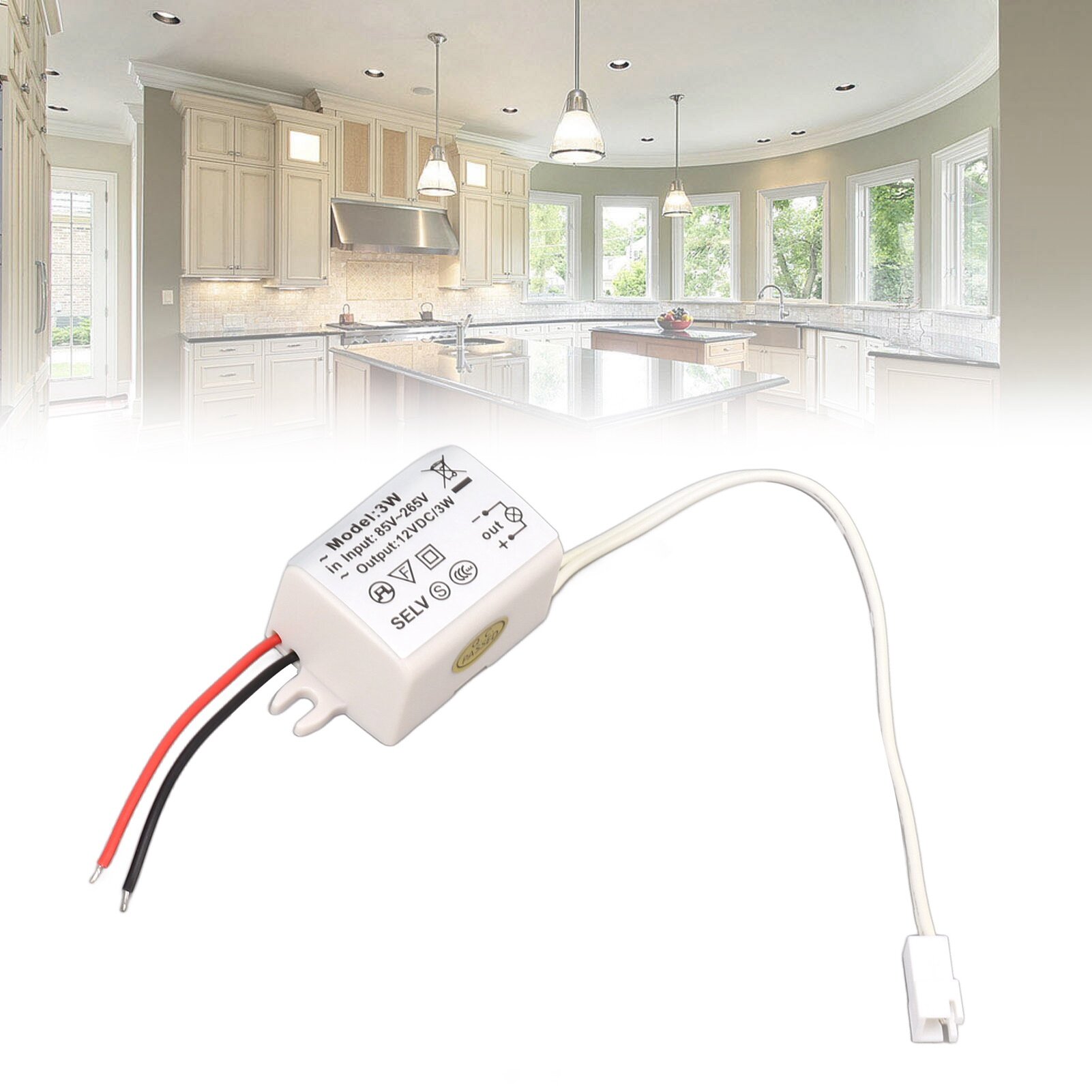 Адаптер Питания LED: DC12V 3W Стабильная Работа При Любом Напряжении - Защита От Перегрузки Без Мигания Для Светодиодных Лент И Ламп