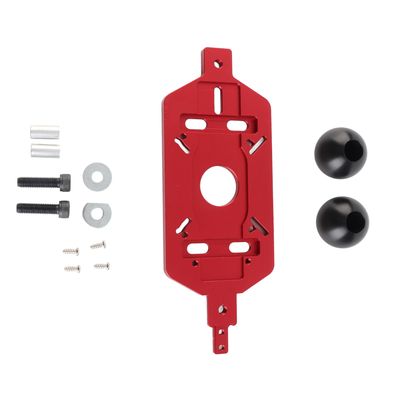 Универсальная опорная пластина для фрезера, алюминий, с двумя ручками