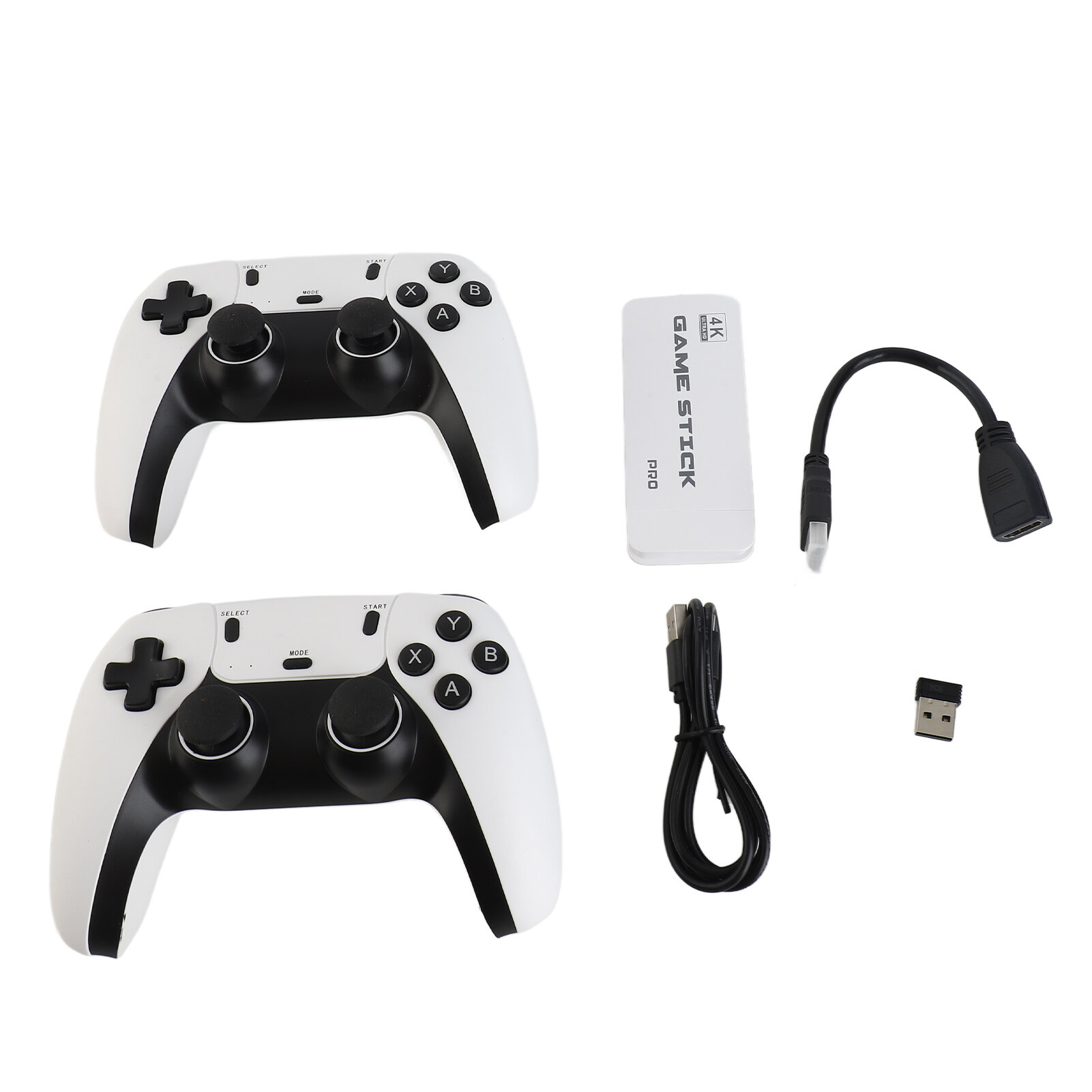 Беспроводная ретро-консоль (TV Stick, 4K, 2 контроллера 2.4G)