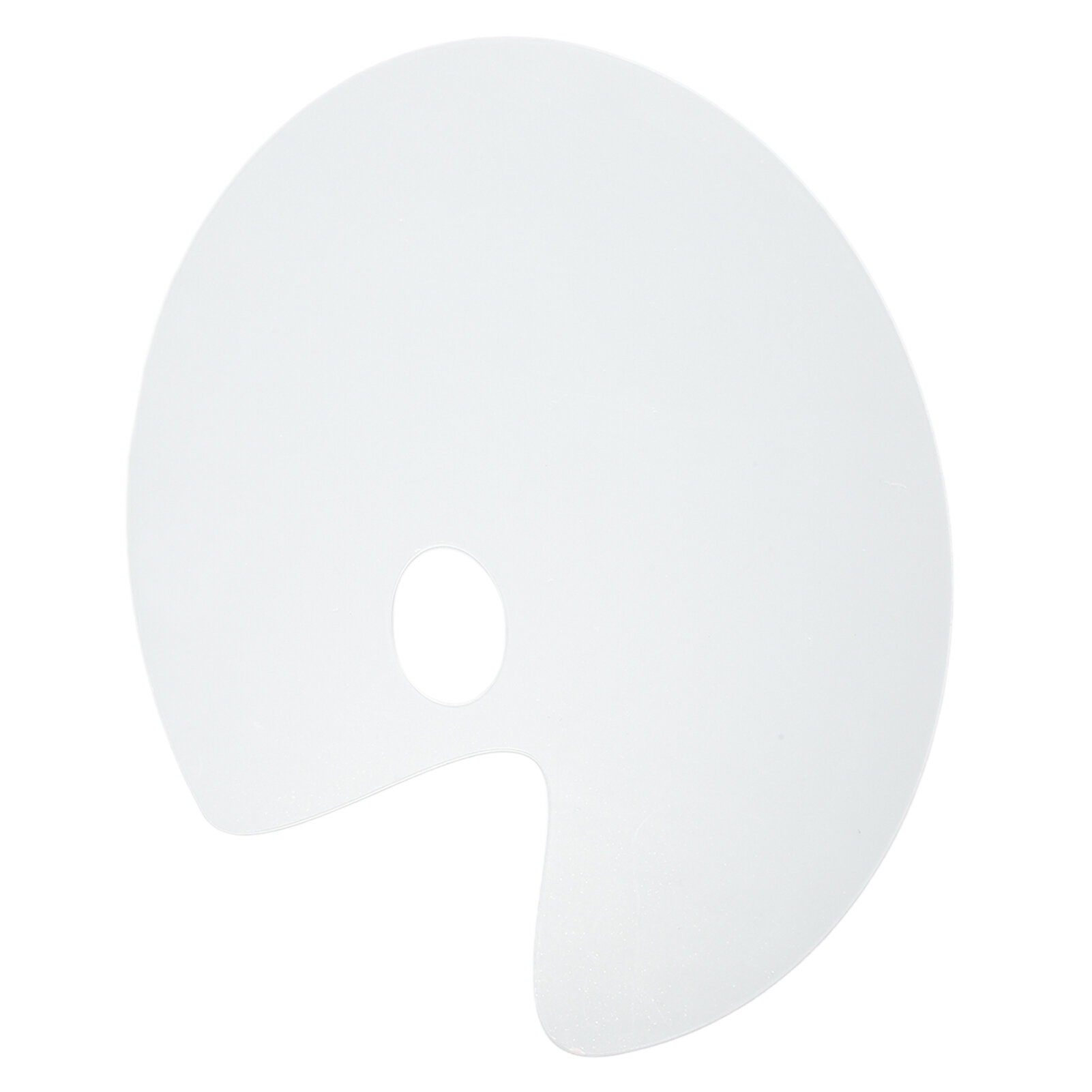 Прозрачная палитра для рисования, акриловая палочка, овальная форма, толстый прозрачный лоток для смешивания цветов с отверстием для большого пальца