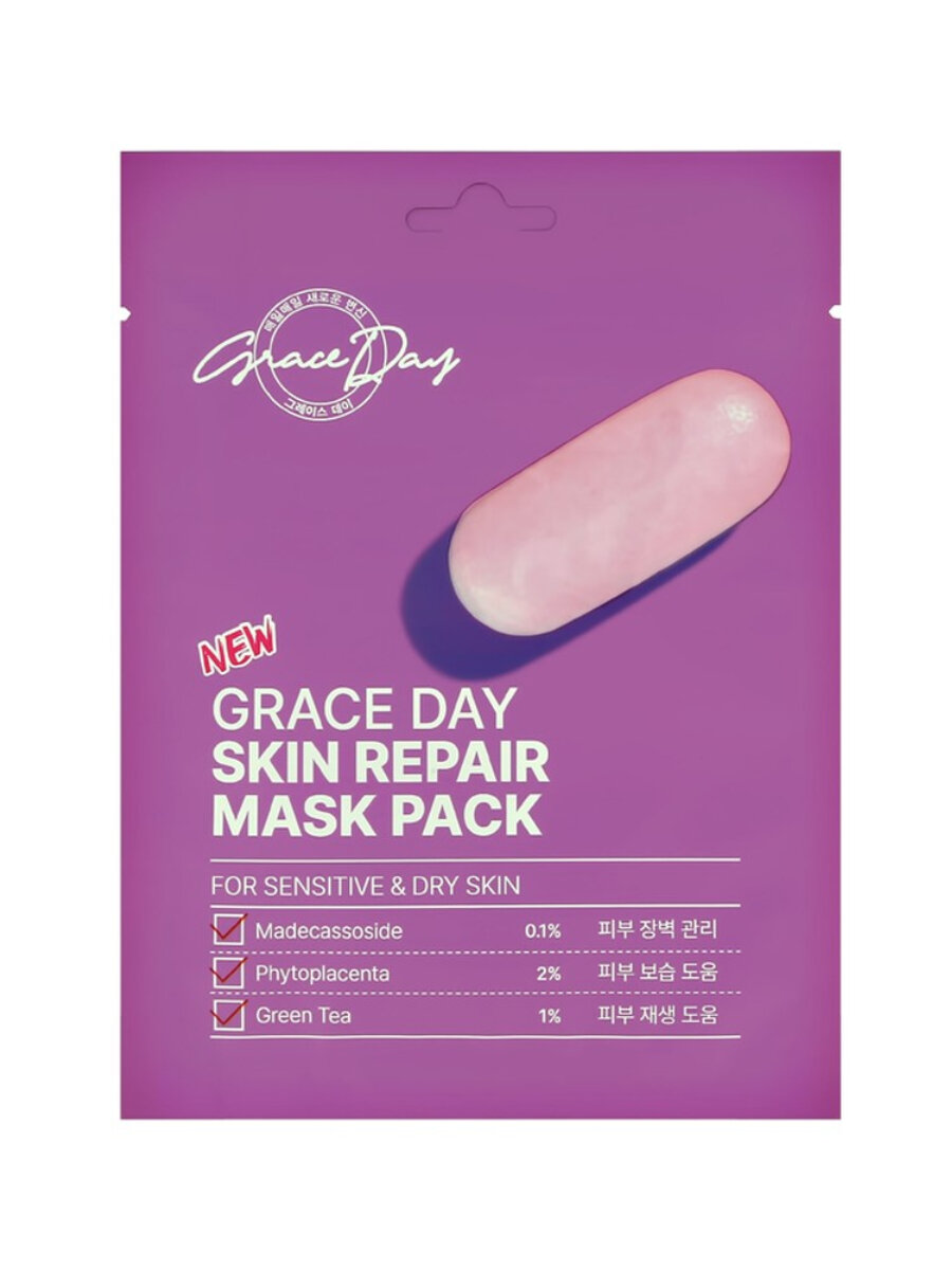 Маска для лица GRACE DAY с мадекассосидом (восстанавливающая) 27 г