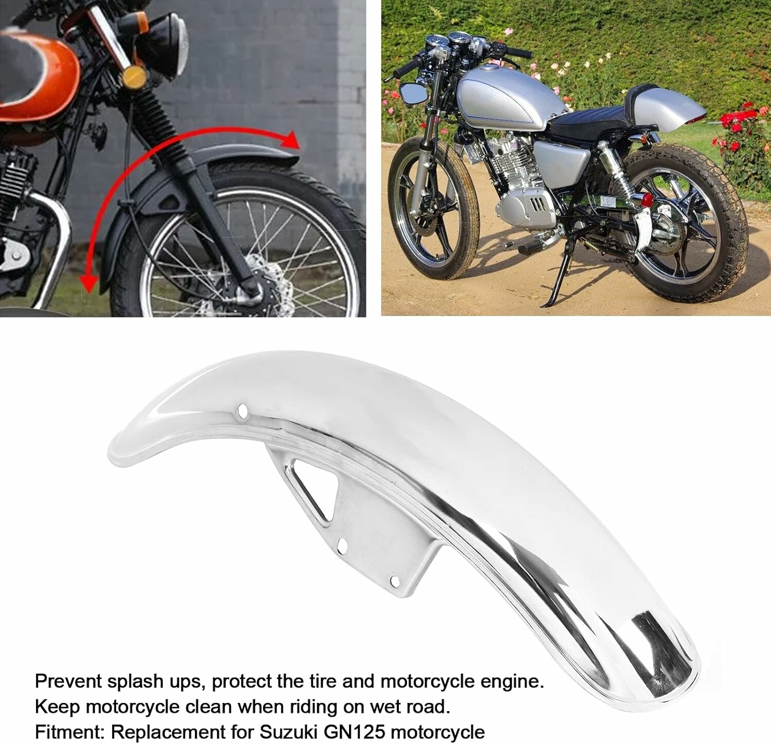 Крыло переднее для мотоцикла Cafe Racer