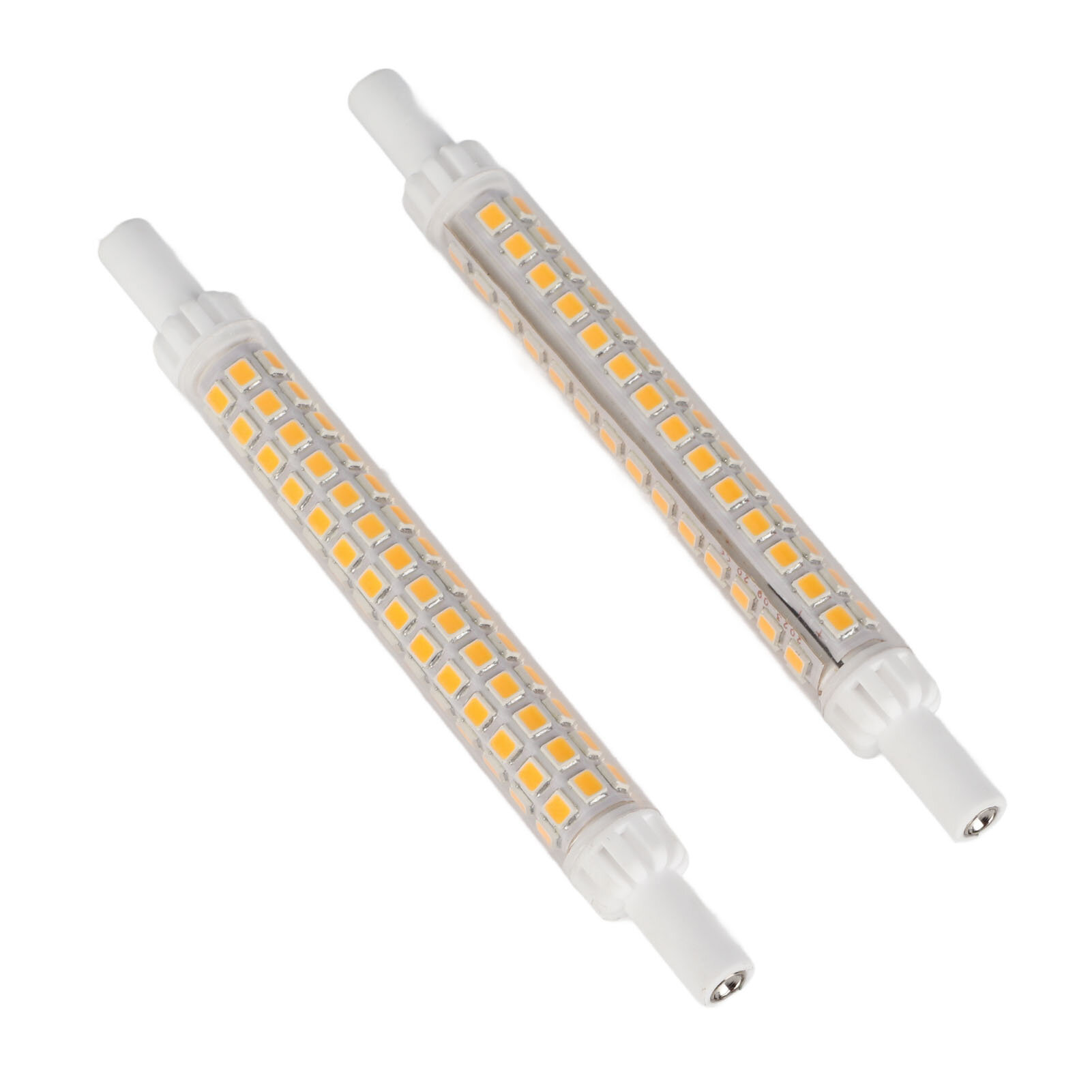 2 шт. R7S 98LED лампа с двойным цоколем 118 мм с регулируемой яркостью, прожектор, аксессуар, теплый белый, 100‑130 В