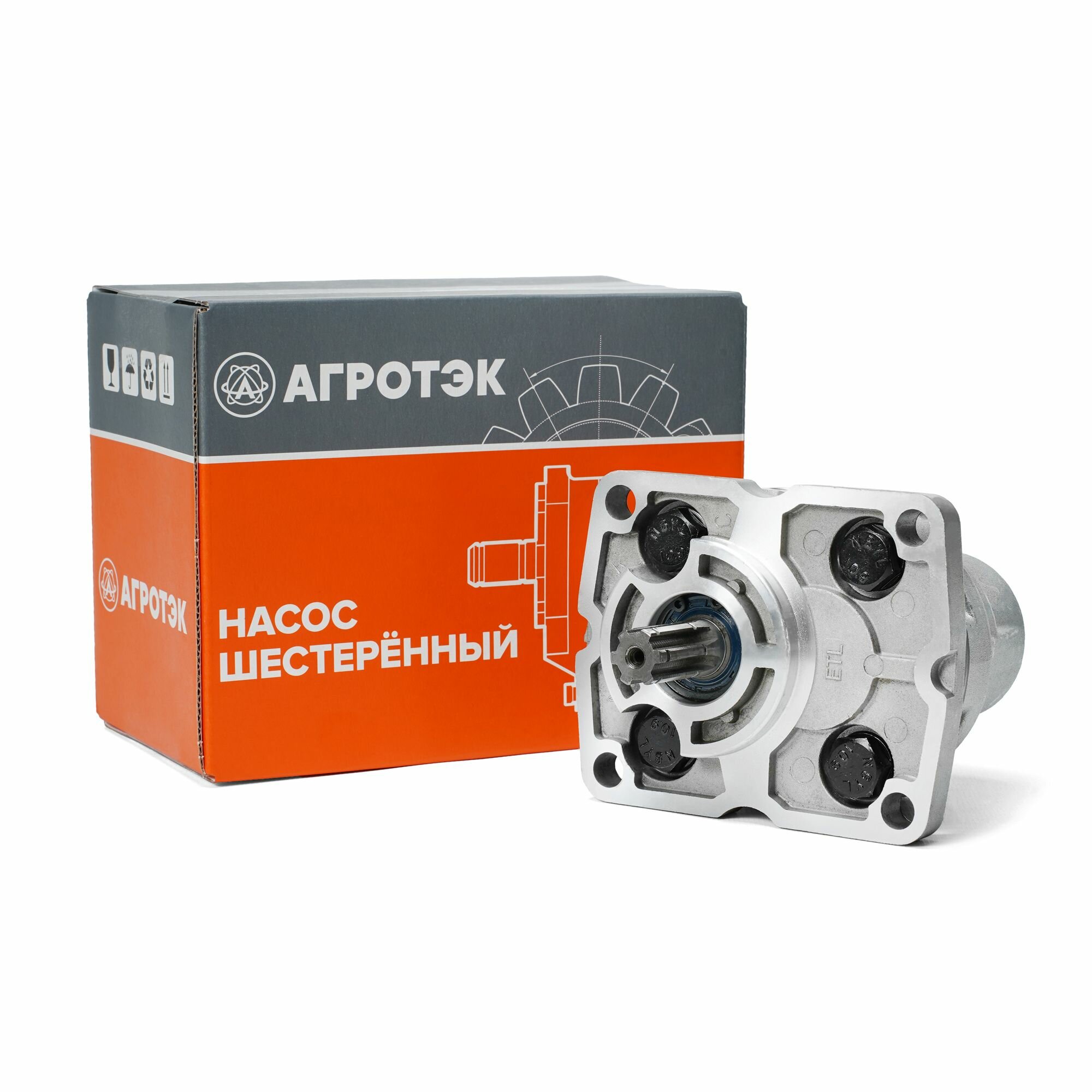 Насос шестеренный, левый, 6-и шлицевой вал, для МТЗ 50, 52, 50Л 80 82 800 820 Т 4А 402 4АП2 402Б ТТ 4М 250 90П 70С 70В 90 16М ЛХТ 55 ТБ 1 ДТ 75 КСК 4 СК 5М нива ДОН 680 1200