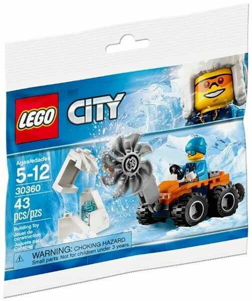 Polybag LEGO City 30360 Мини-наборчик: Арктическая ледяная пила, 43 дет.
