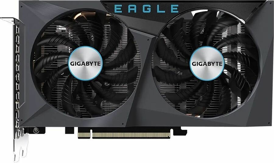 Видеокарта GIGABYTE GeForce RTX 3050 EAGLE (GV-N3050EAGLE-8GD) - PCI-E 4.0, 8 ГБ, GDDR6, 128 бит, HDMI х2, DisplayPort х2, GPU 1777 МГц